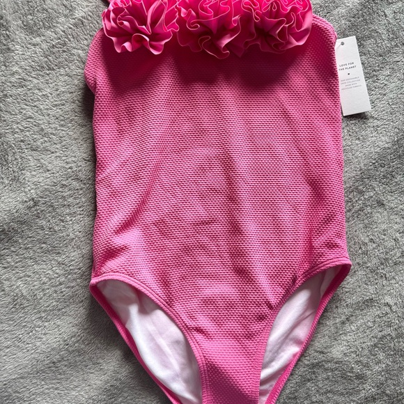 Janie and Jack | Swim | Janie And Jack Pink Ruffled One Piece Swimsuit ...